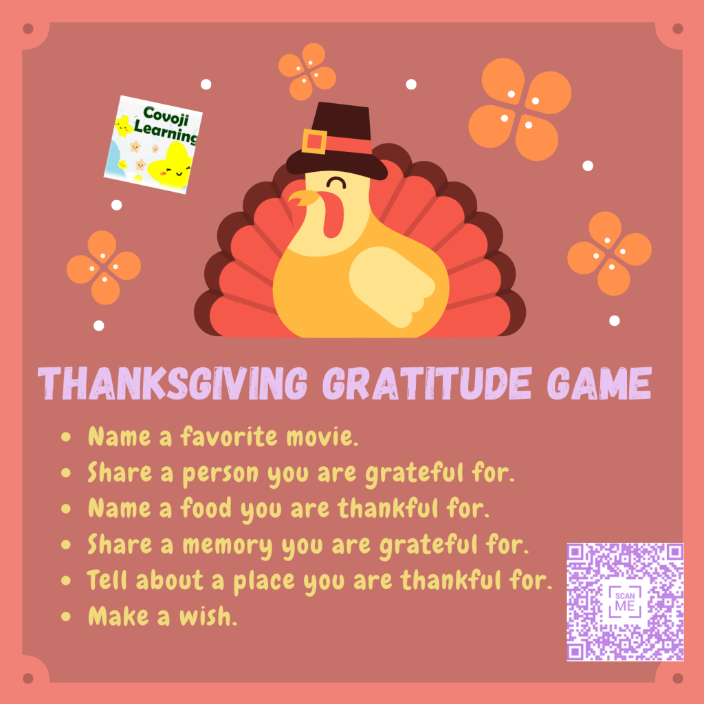 Thanksgiving Activity for Kids: I am Grateful | Covoji Learning